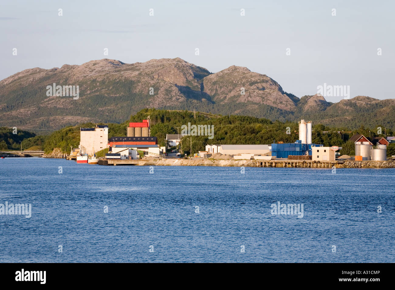 Coastal industry northeast of Rorvik Norway Stock Photo - Alamy