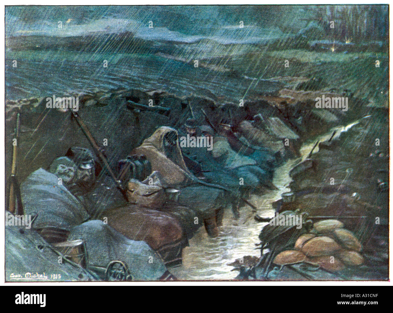 Wet muddy trench hi-res stock photography and images - Alamy