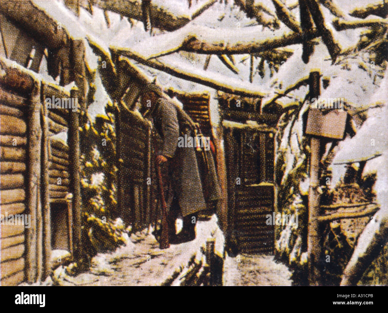 Trenches Under Snow Stock Photo - Alamy
