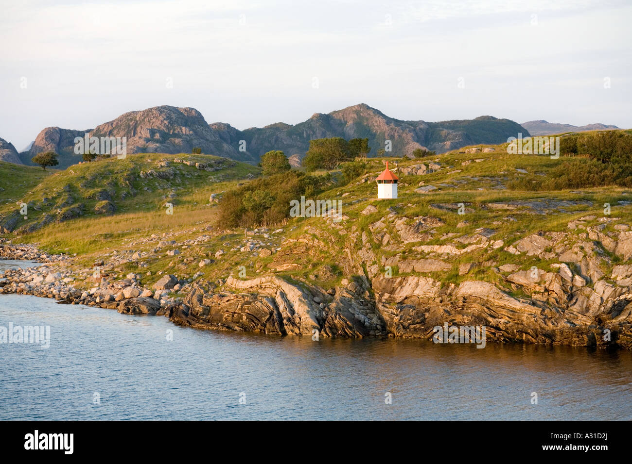 Evening sunlight northeast of Rorvik Norway Stock Photo - Alamy