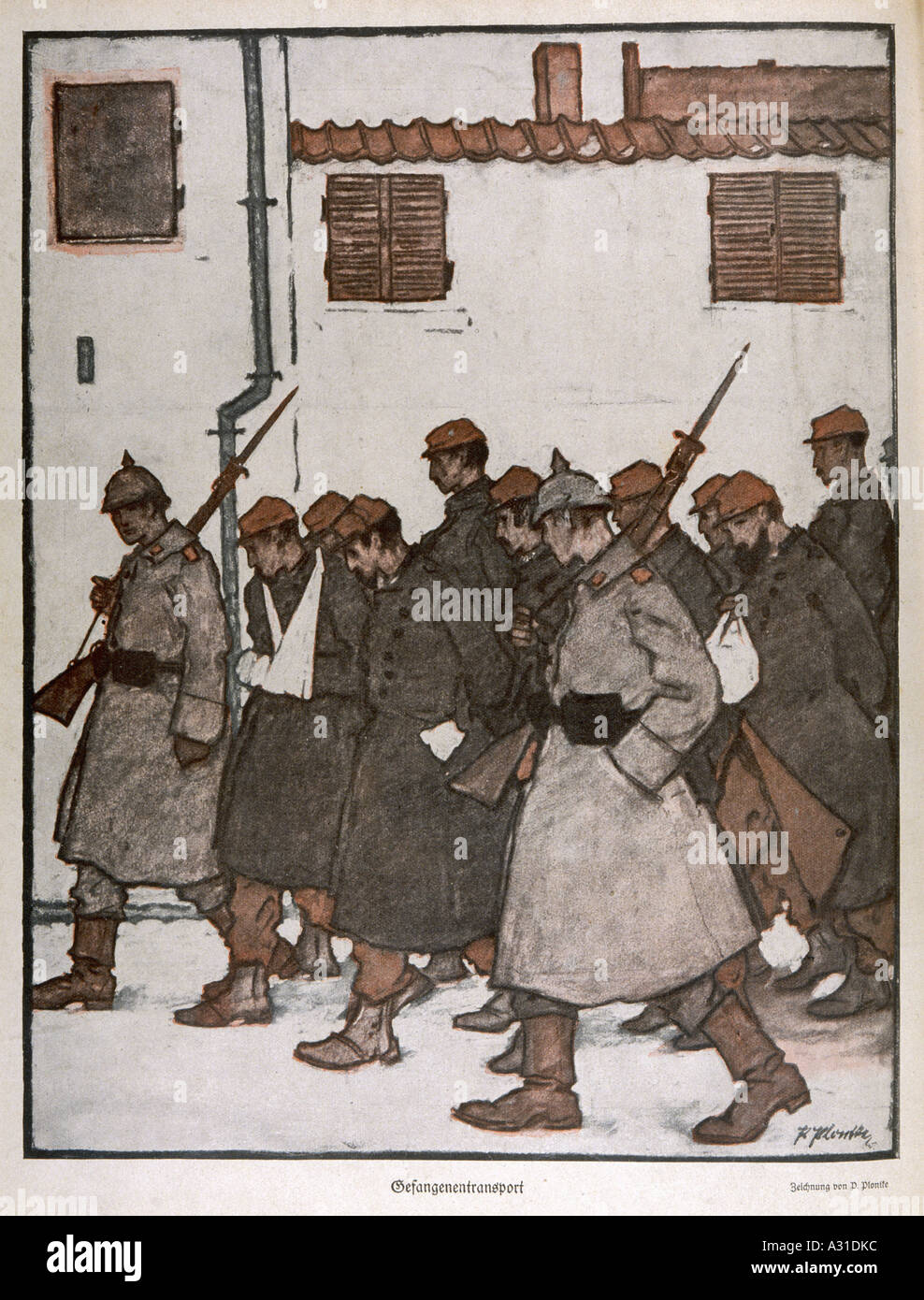 French Prisoners 1915 Stock Photo - Alamy