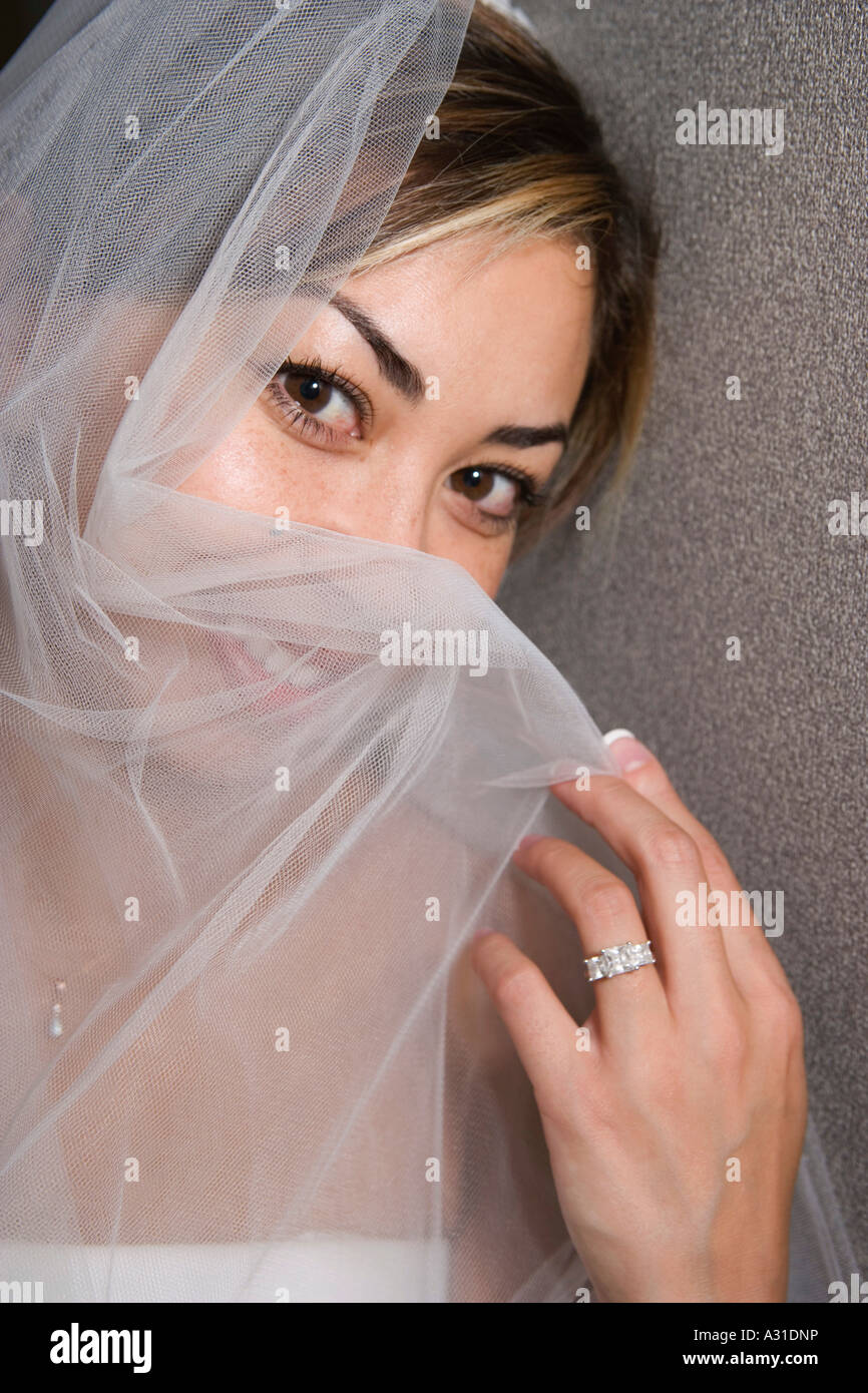 Bride Veil Over Face High Resolution Stock Photography and Images - Alamy