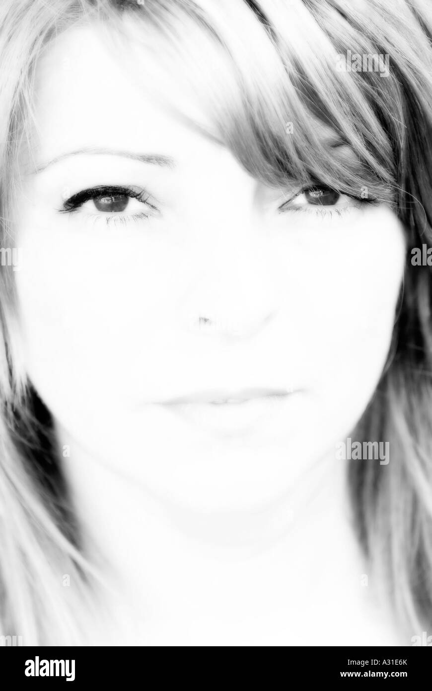 Portrait good looking female Black and White Stock Photos & Images - Alamy
