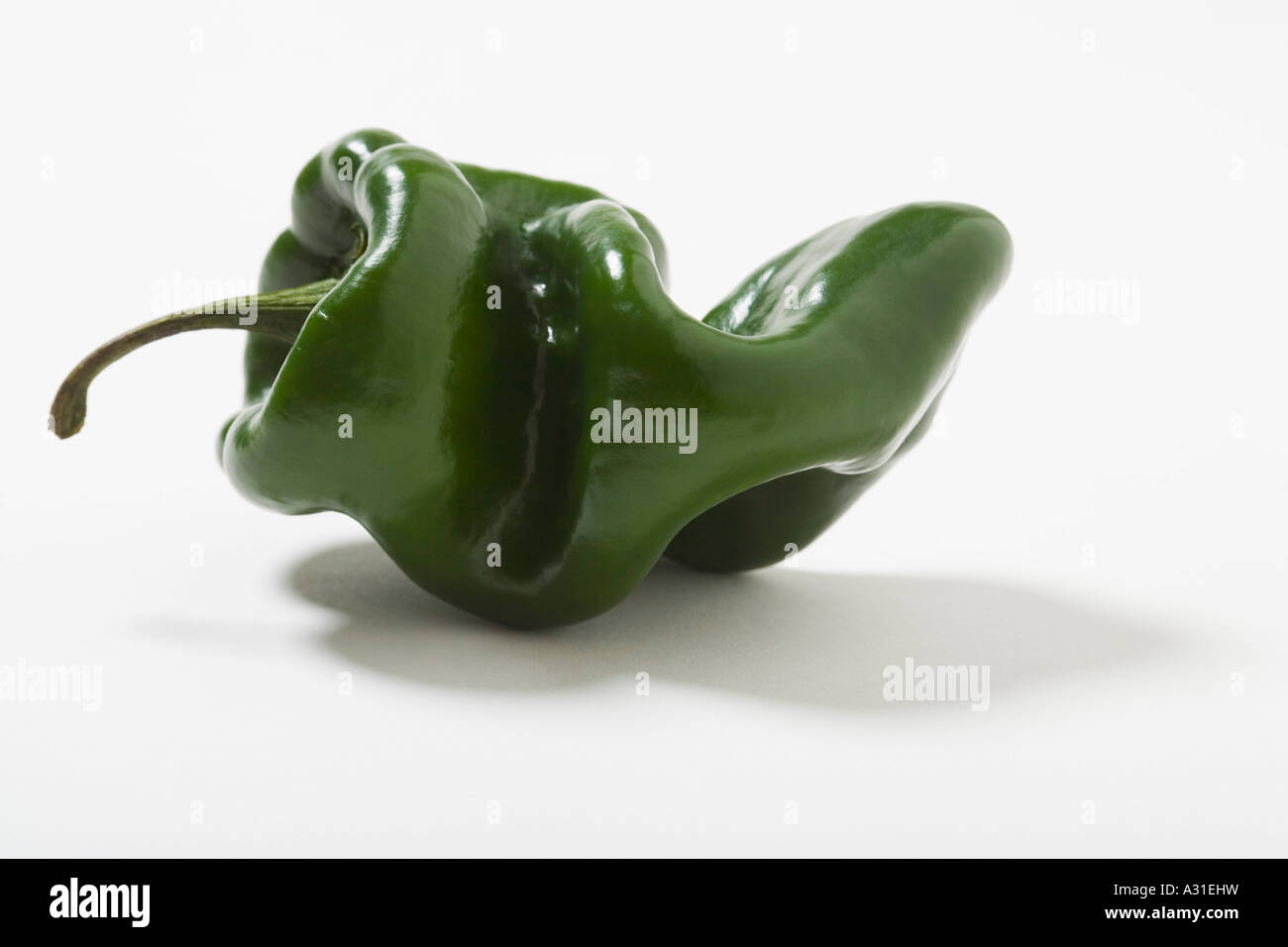 Green Poblano Pepper Stock Photo - Alamy