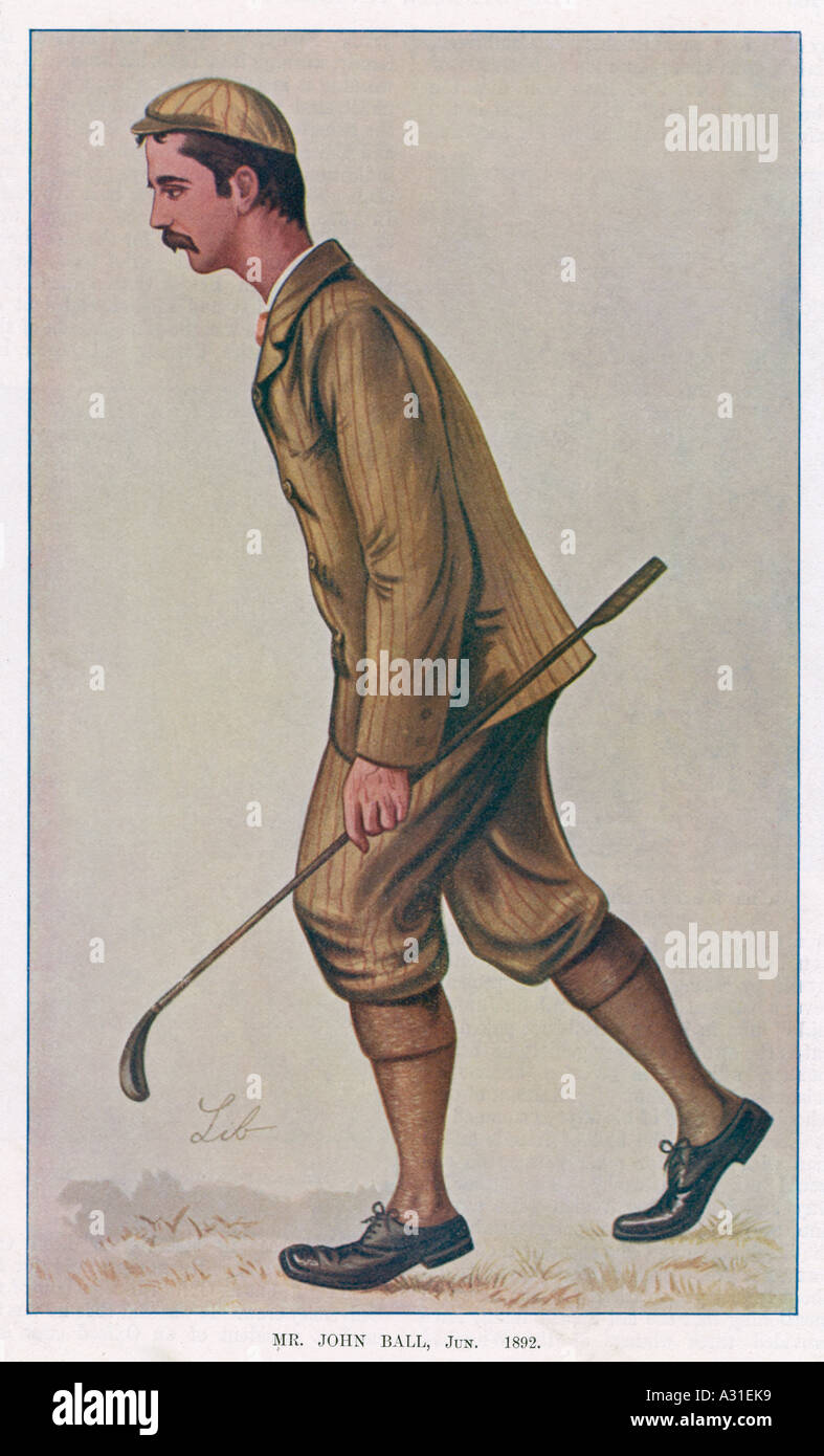 John Ball Golfer 1892 Stock Photo - Alamy