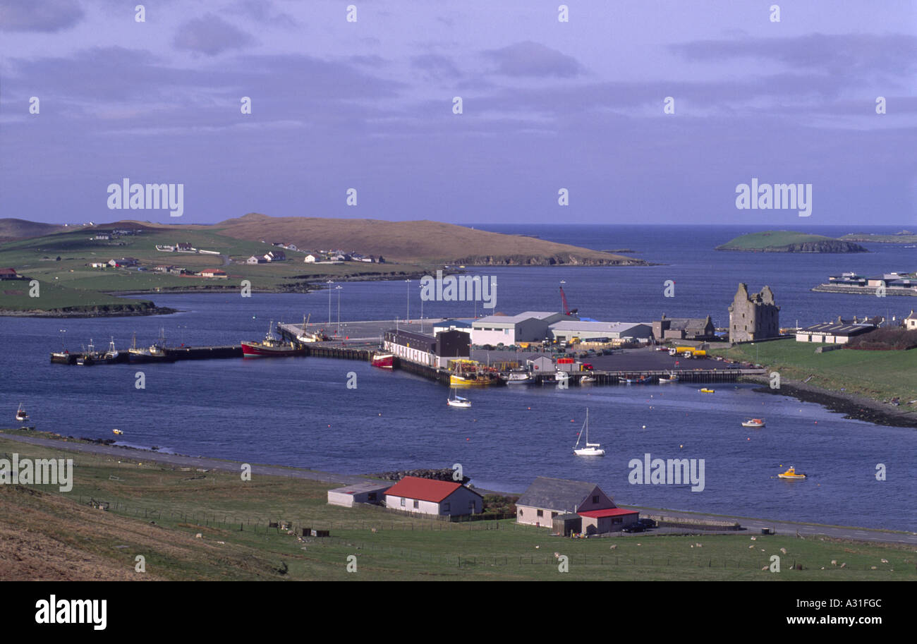 Scalloway Shetland UK United Kingdom Stock Photo - Alamy