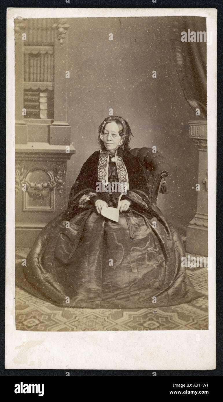 Anna Maria Hall Cdv Stock Photo - Alamy