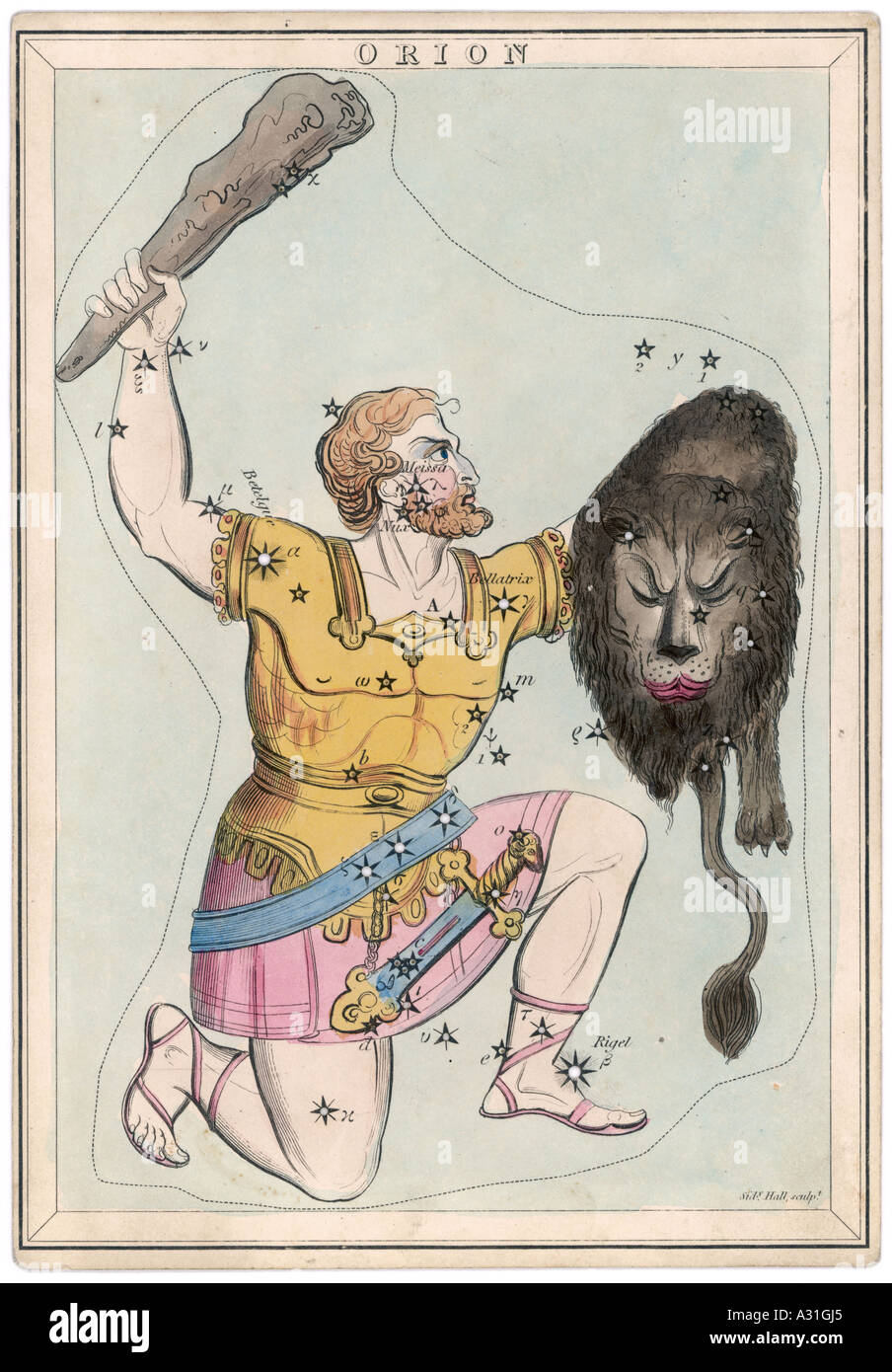 Map of orion hi-res stock photography and images - Alamy