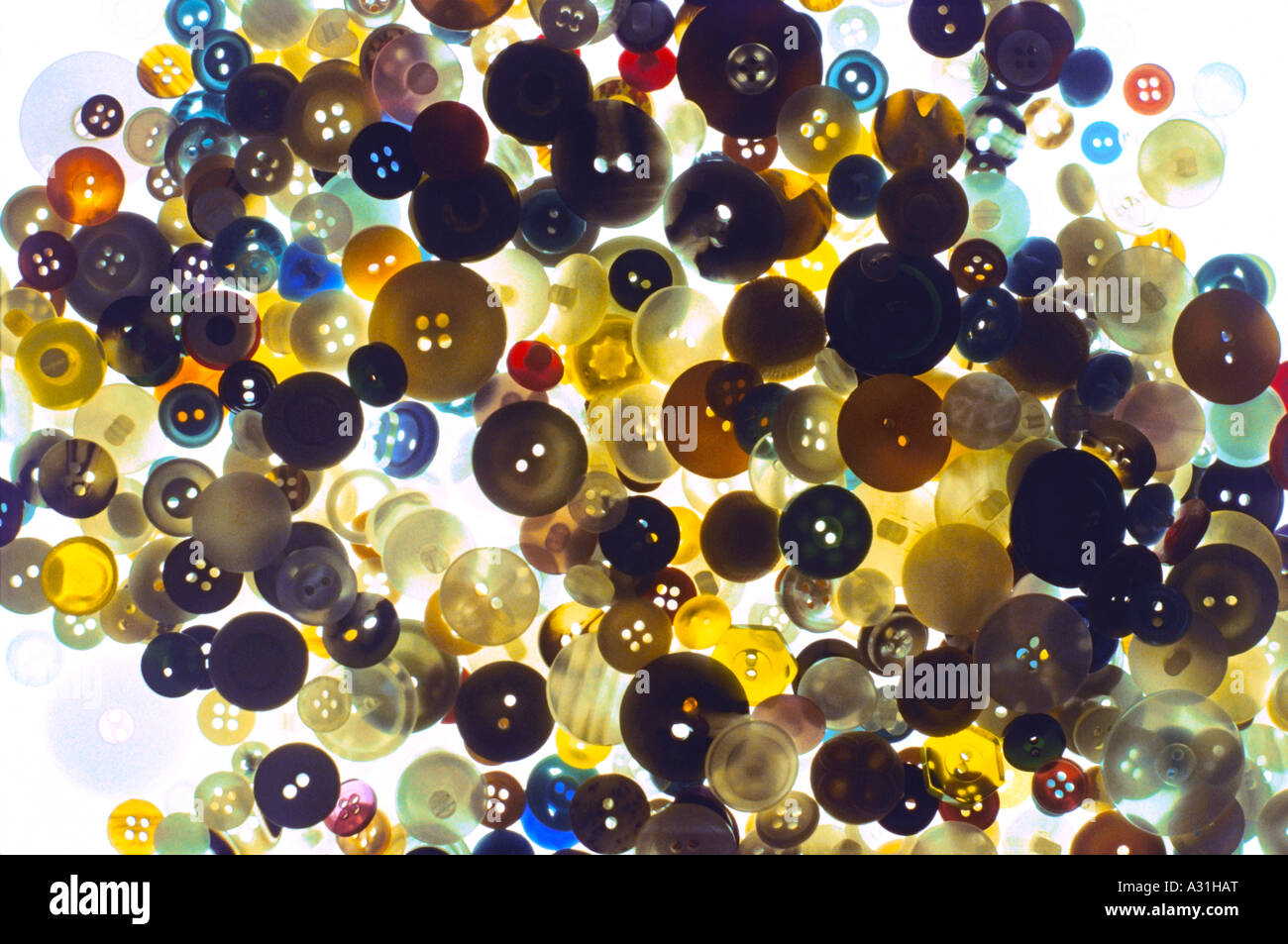Assortment of backlit buttons Stock Photo - Alamy