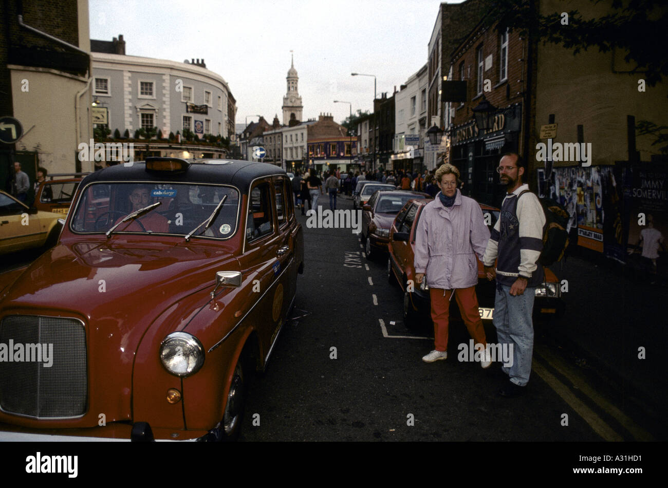 london grennwich 1995 street scene Stock Photo - Alamy