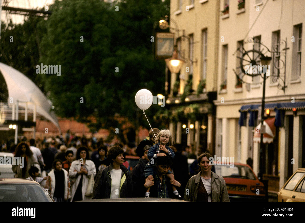 london grennwich 1995 street scene Stock Photo - Alamy