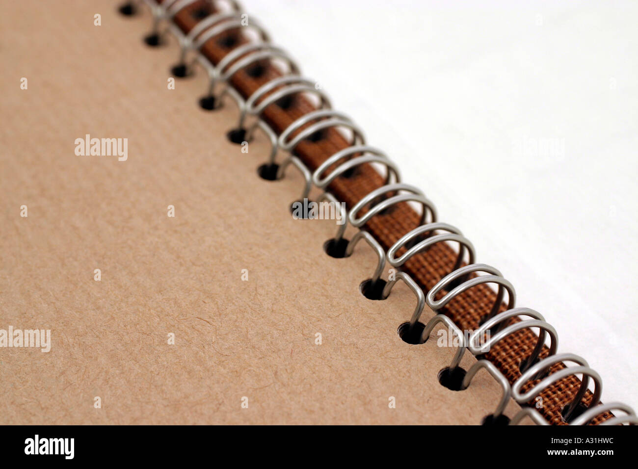 Spiral notebook close up Stock Photo - Alamy