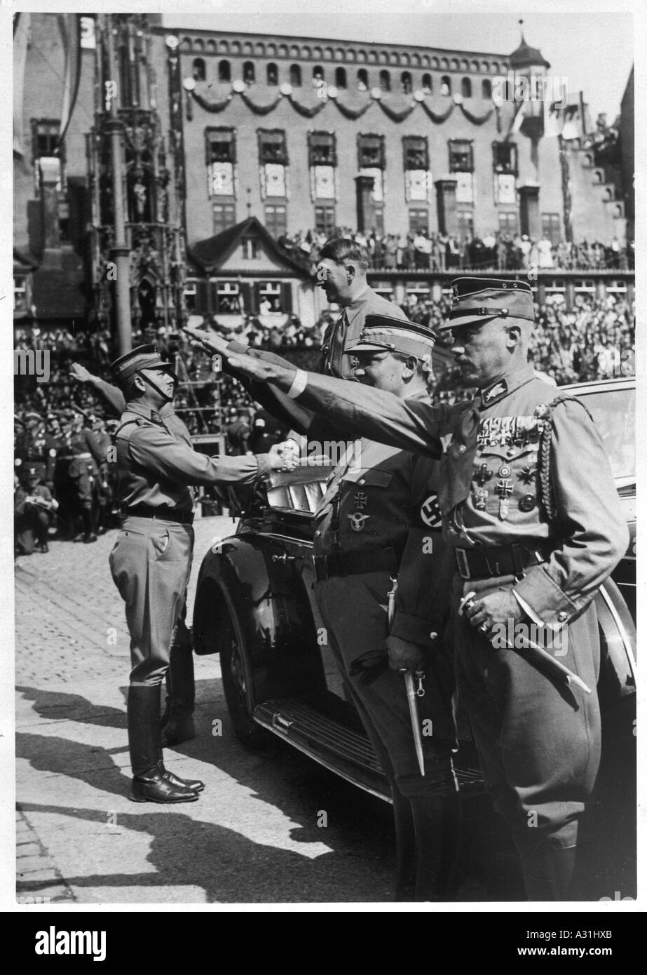 Adolf hitler greets in hi-res stock photography and images - Alamy