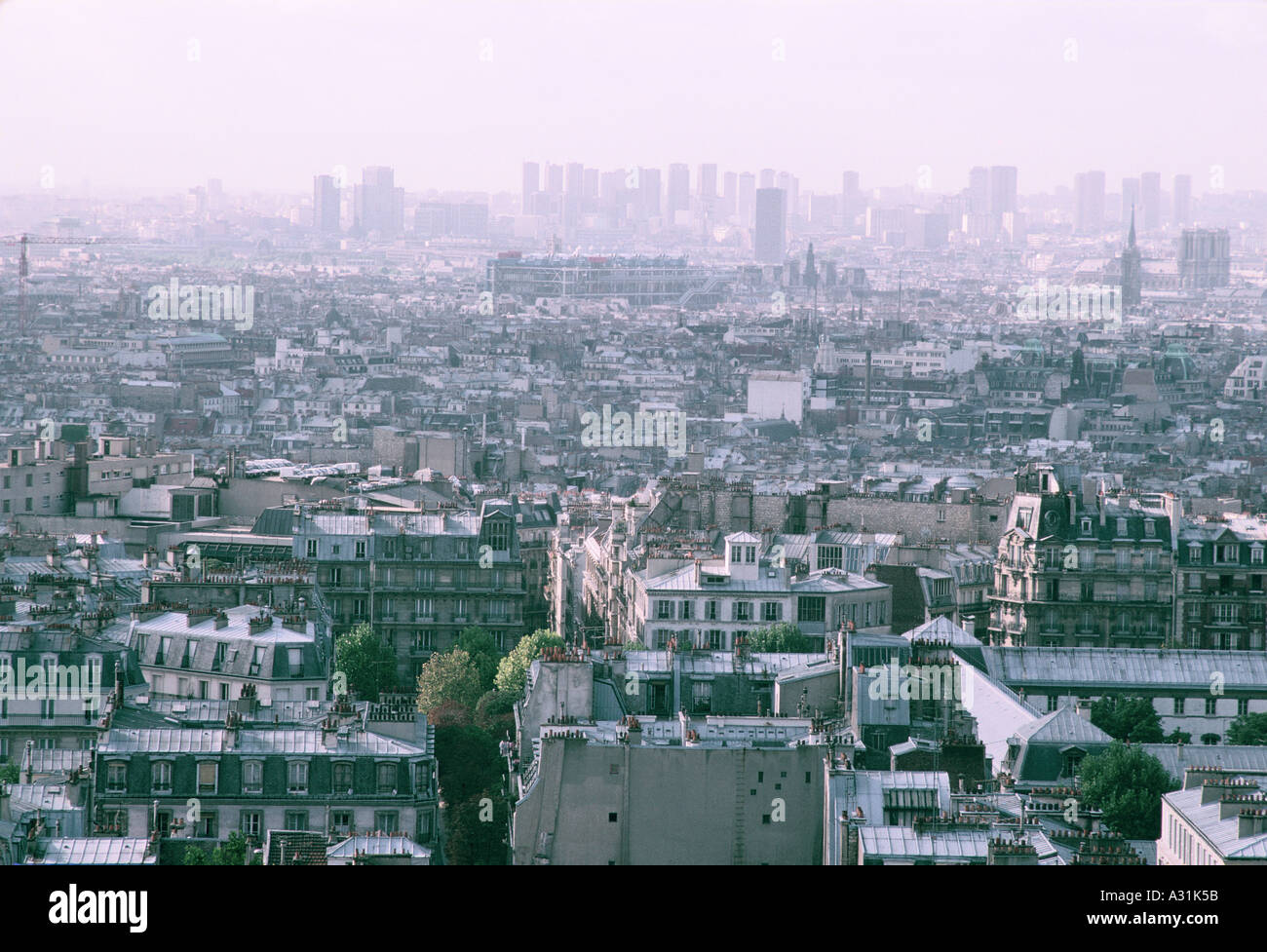 rooftops of montmartre paris Stock Photo - Alamy
