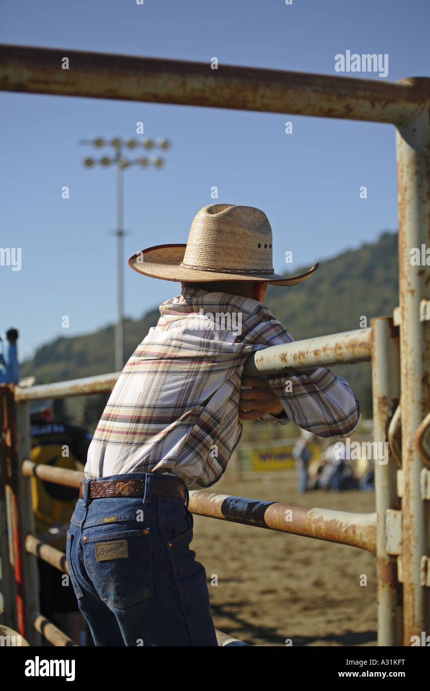 At the rodeo Stock Photo - Alamy
