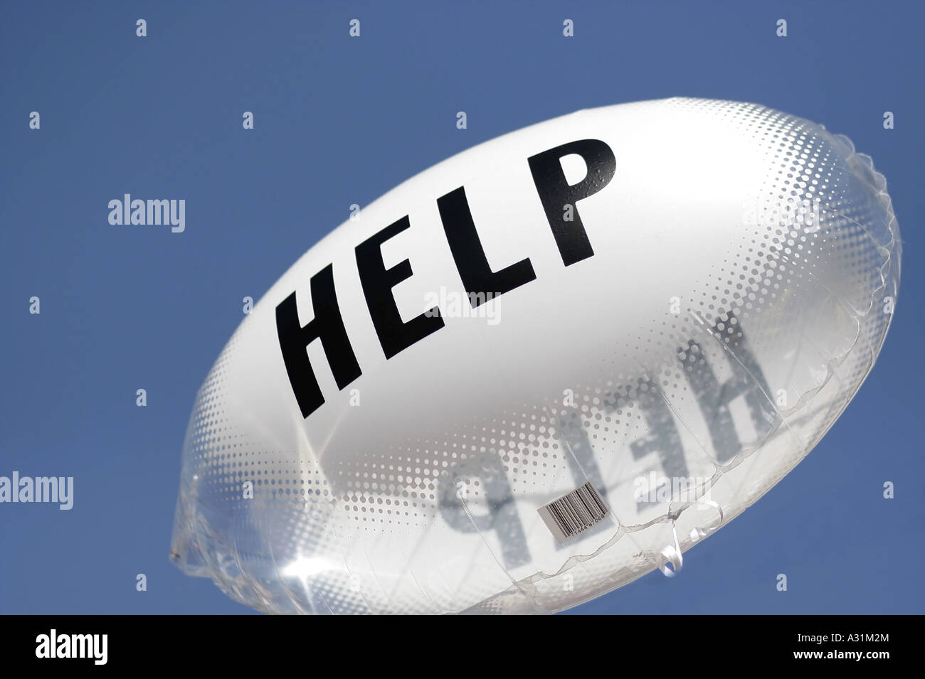 Balloon help sign hi-res stock photography and images - Alamy