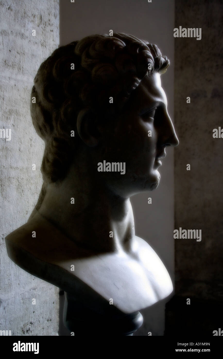 Marble Bust of a Roman Emperor in the Palazzo dei Conservatori Rome ...