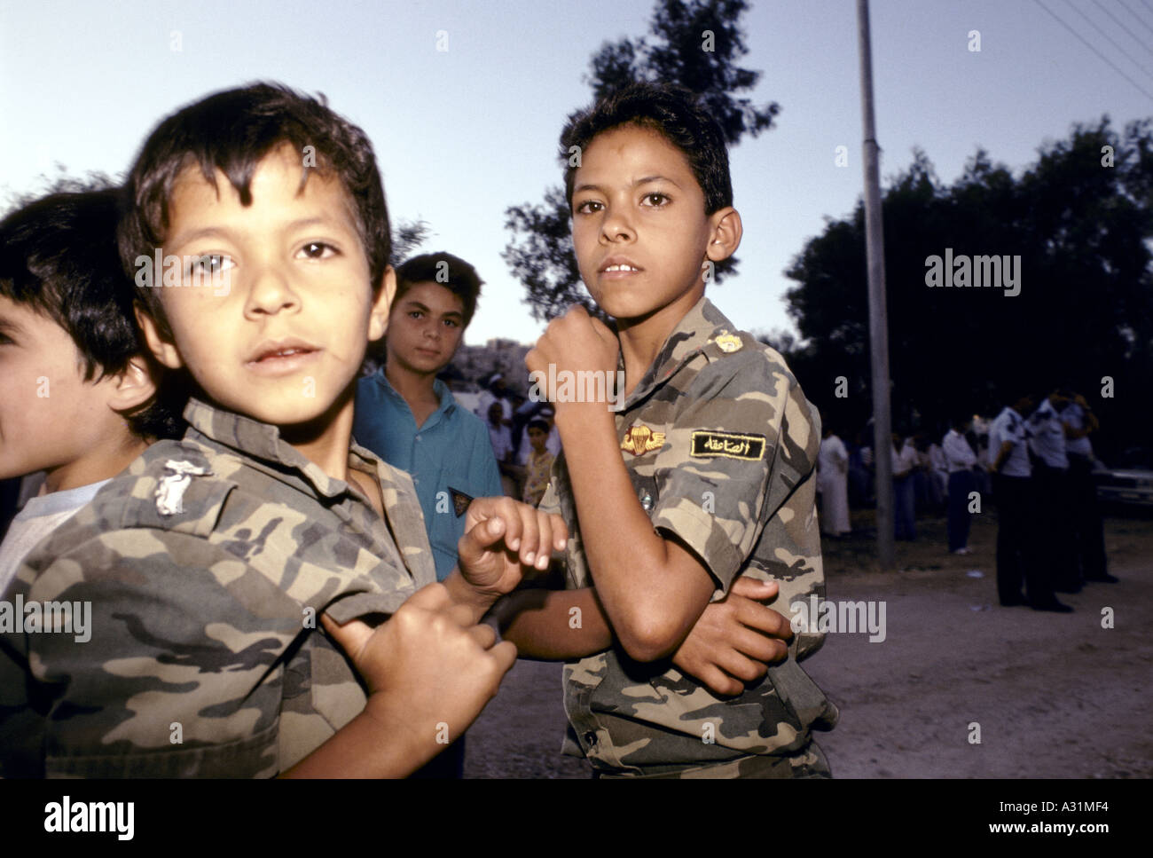 palastinian children in amman jordan 1992 1990 Stock Photo - Alamy