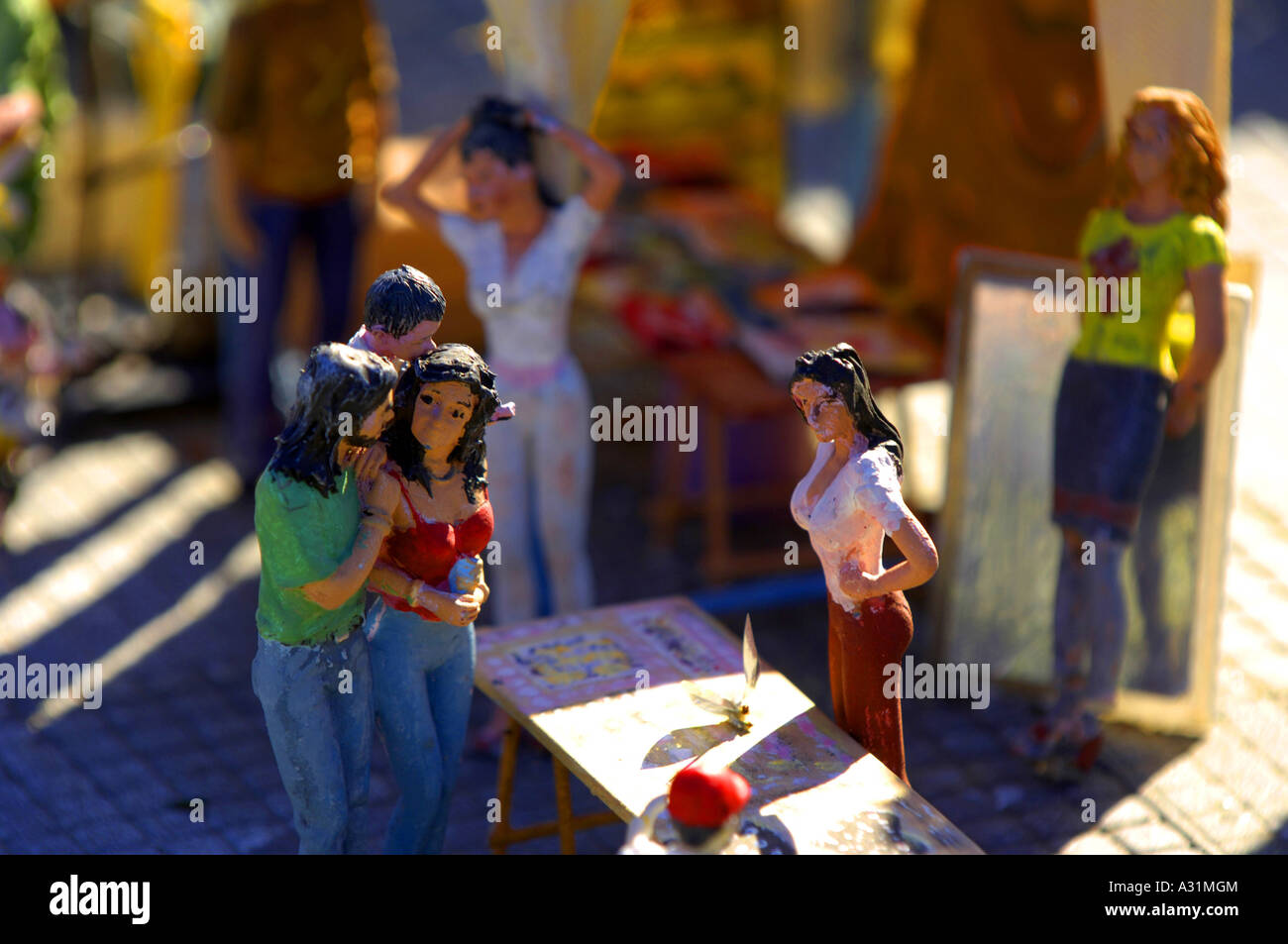 figures model village summer spain spanish espana tiny summer daughter ...