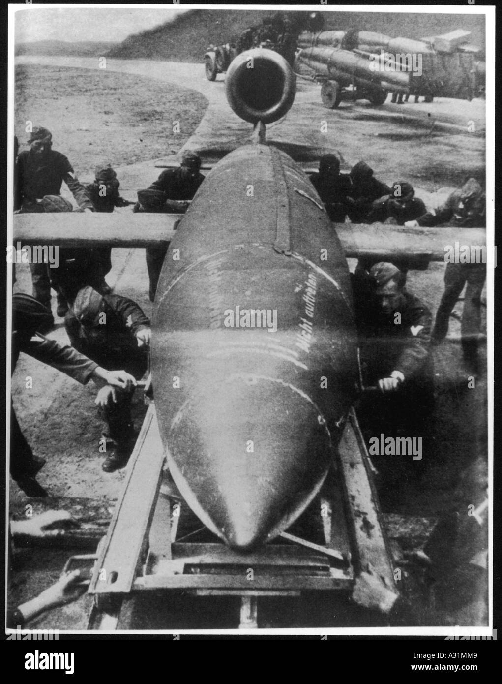 Loading A V1 Rocket Stock Photo - Alamy