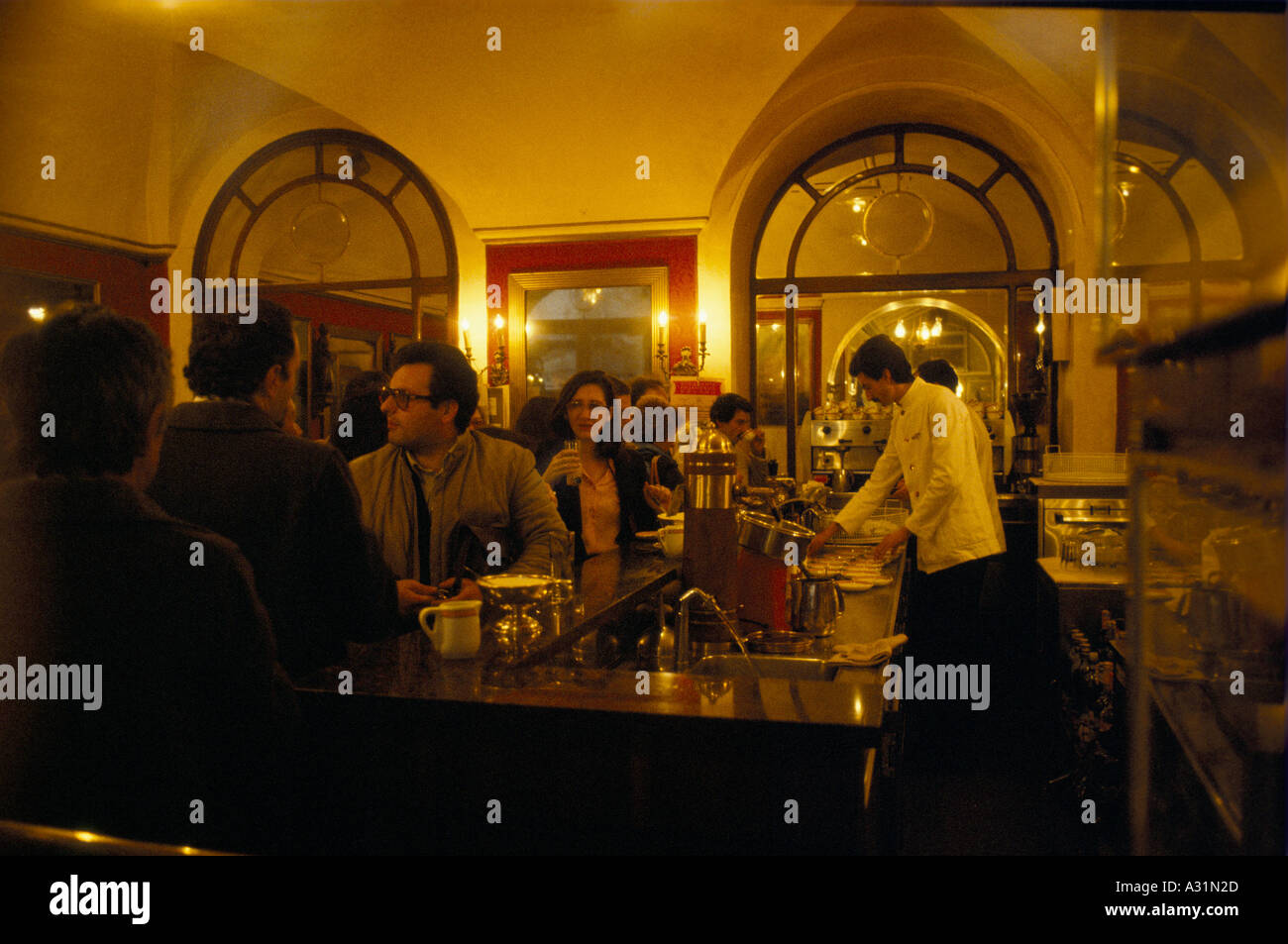 People talking cafe rome hi-res stock photography and images - Alamy