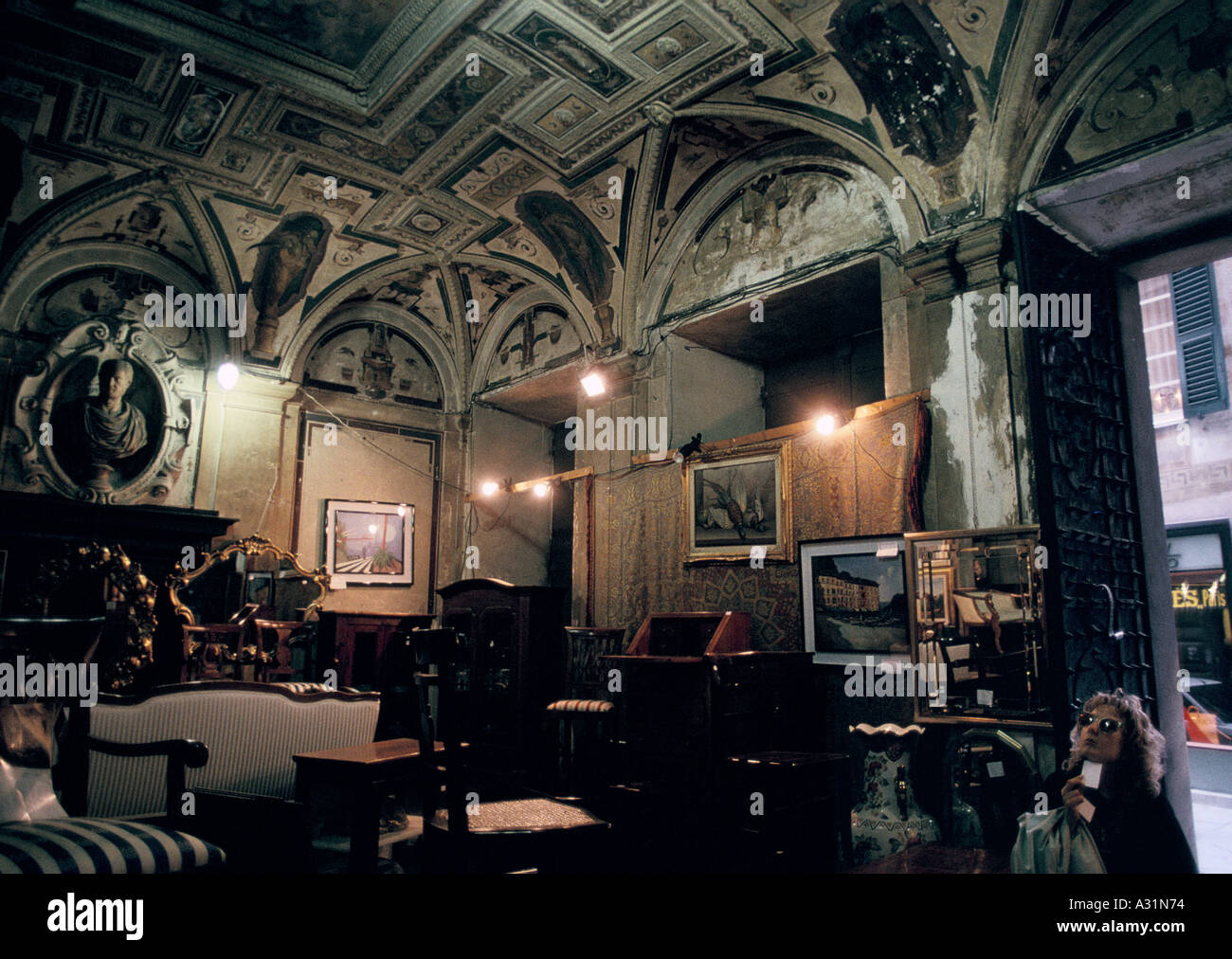 genoa italy the caruggi the medieval centre of town Stock Photo - Alamy