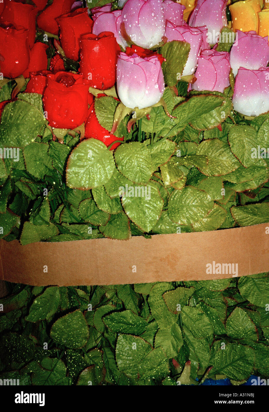 Bundle of fresh roses Stock Photo - Alamy