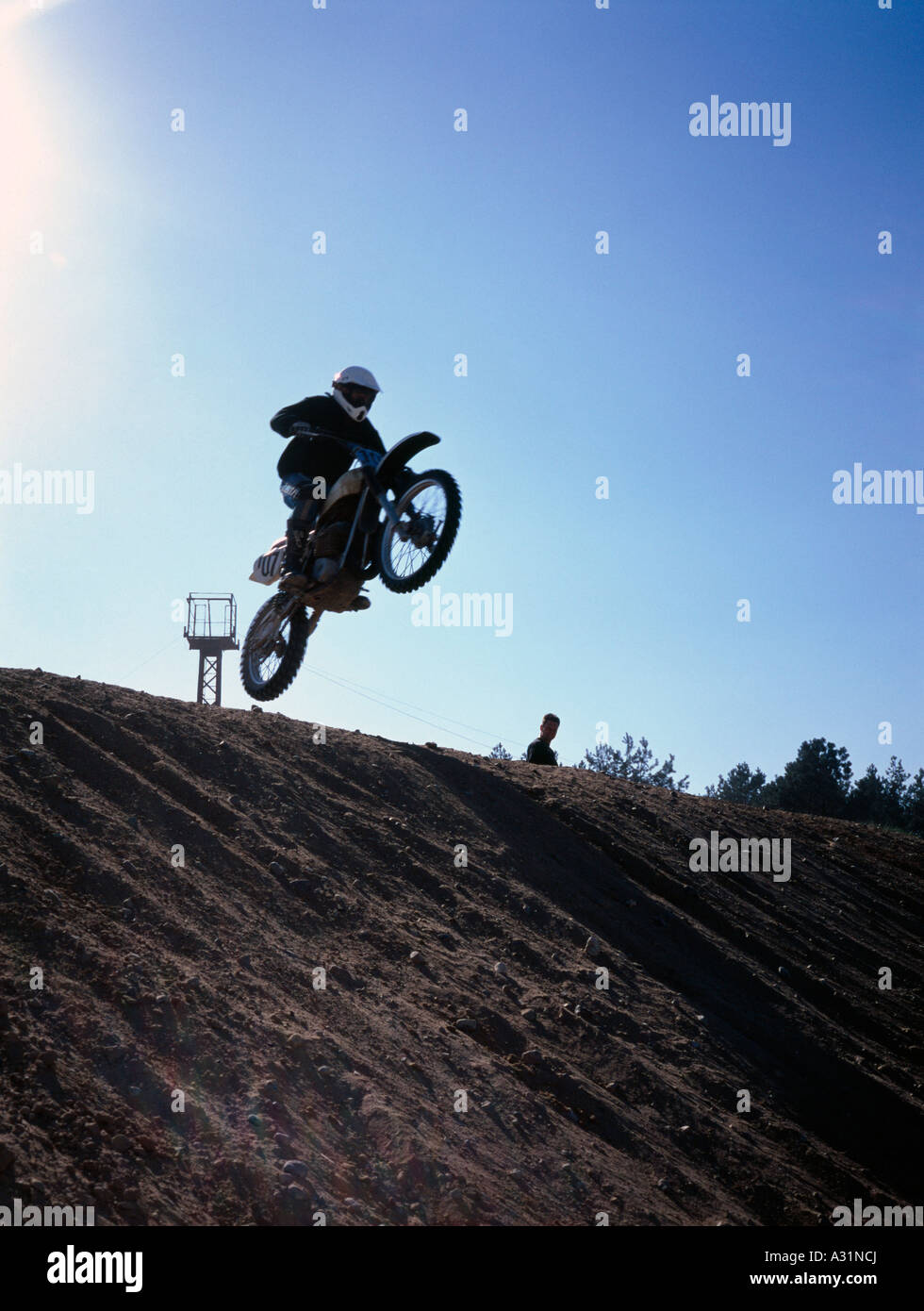 Motorbike in mid air hi-res stock photography and images - Alamy
