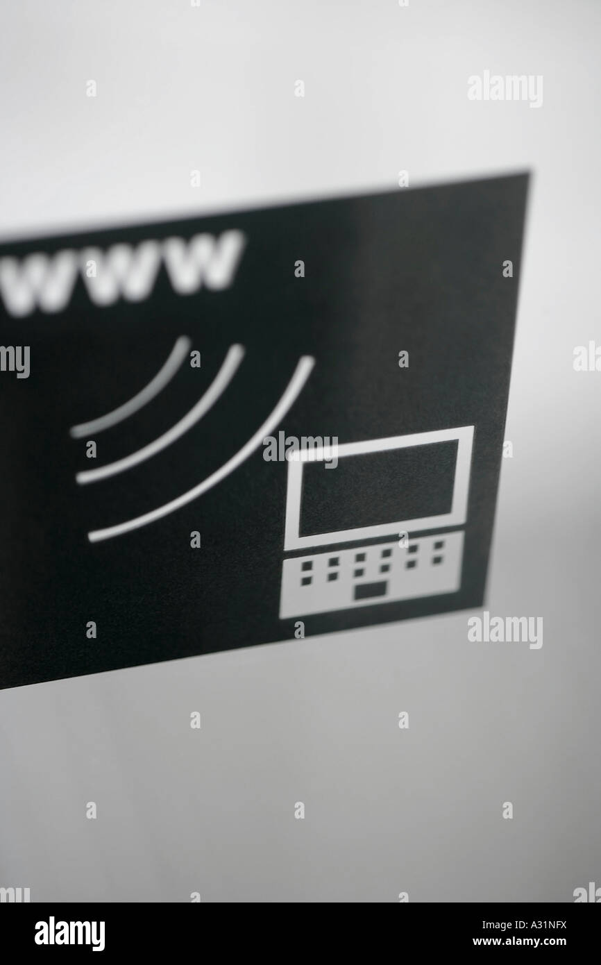 Information sign for computer Stock Photo - Alamy