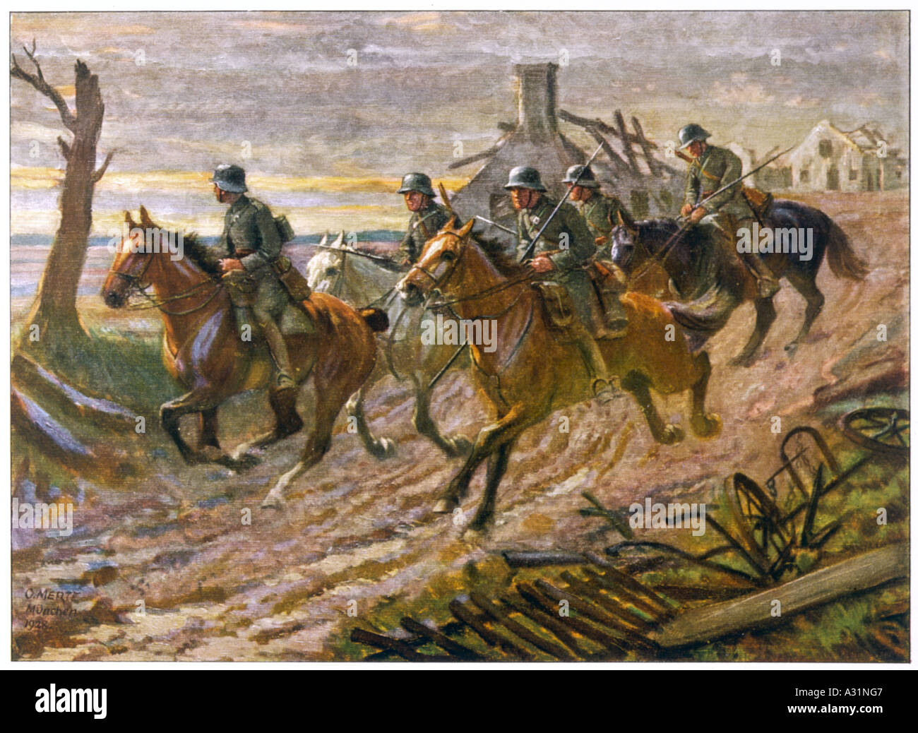 German Cavalry Patrol Stock Photo - Alamy