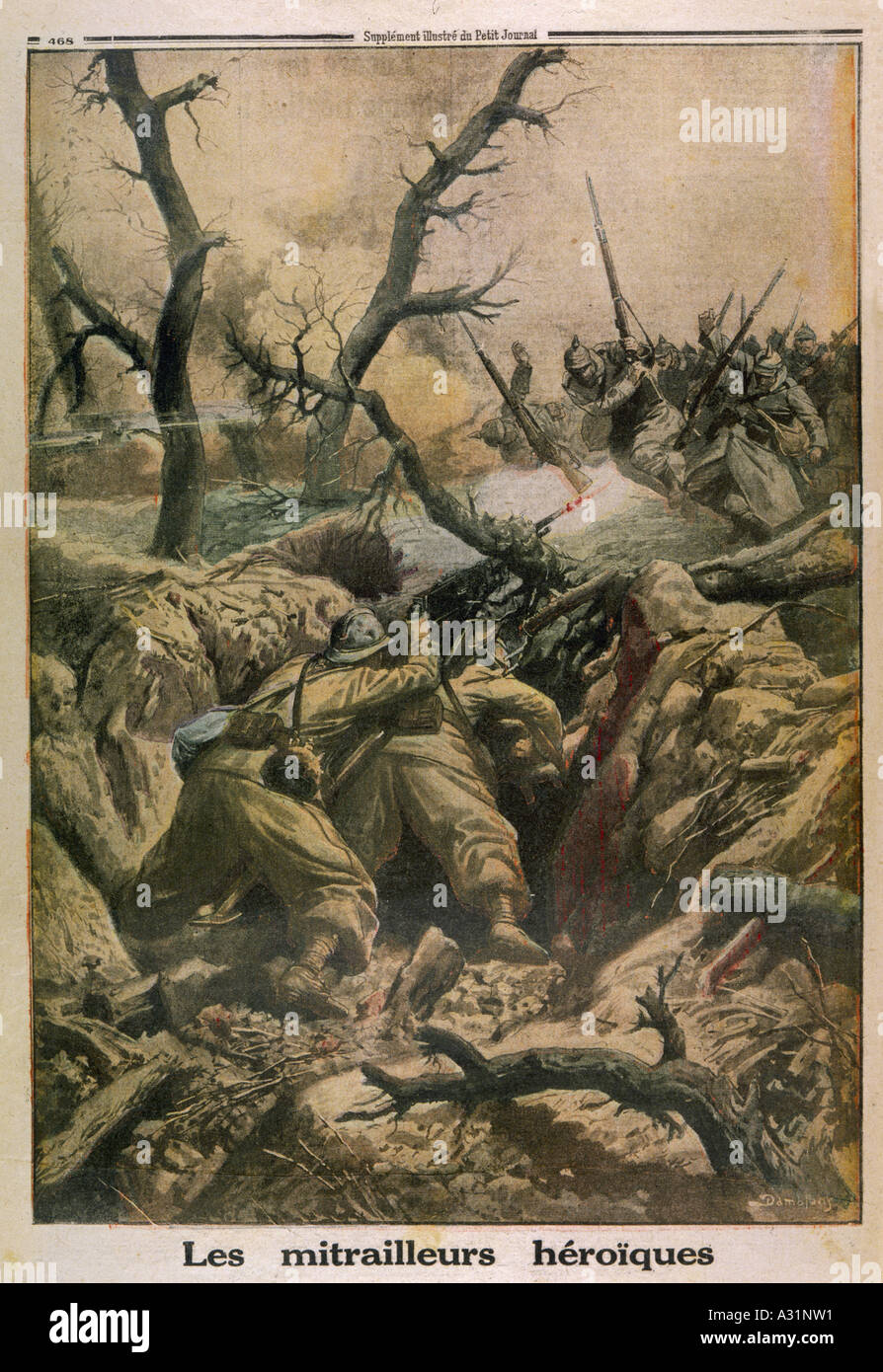 French machine gunners hi-res stock photography and images - Alamy