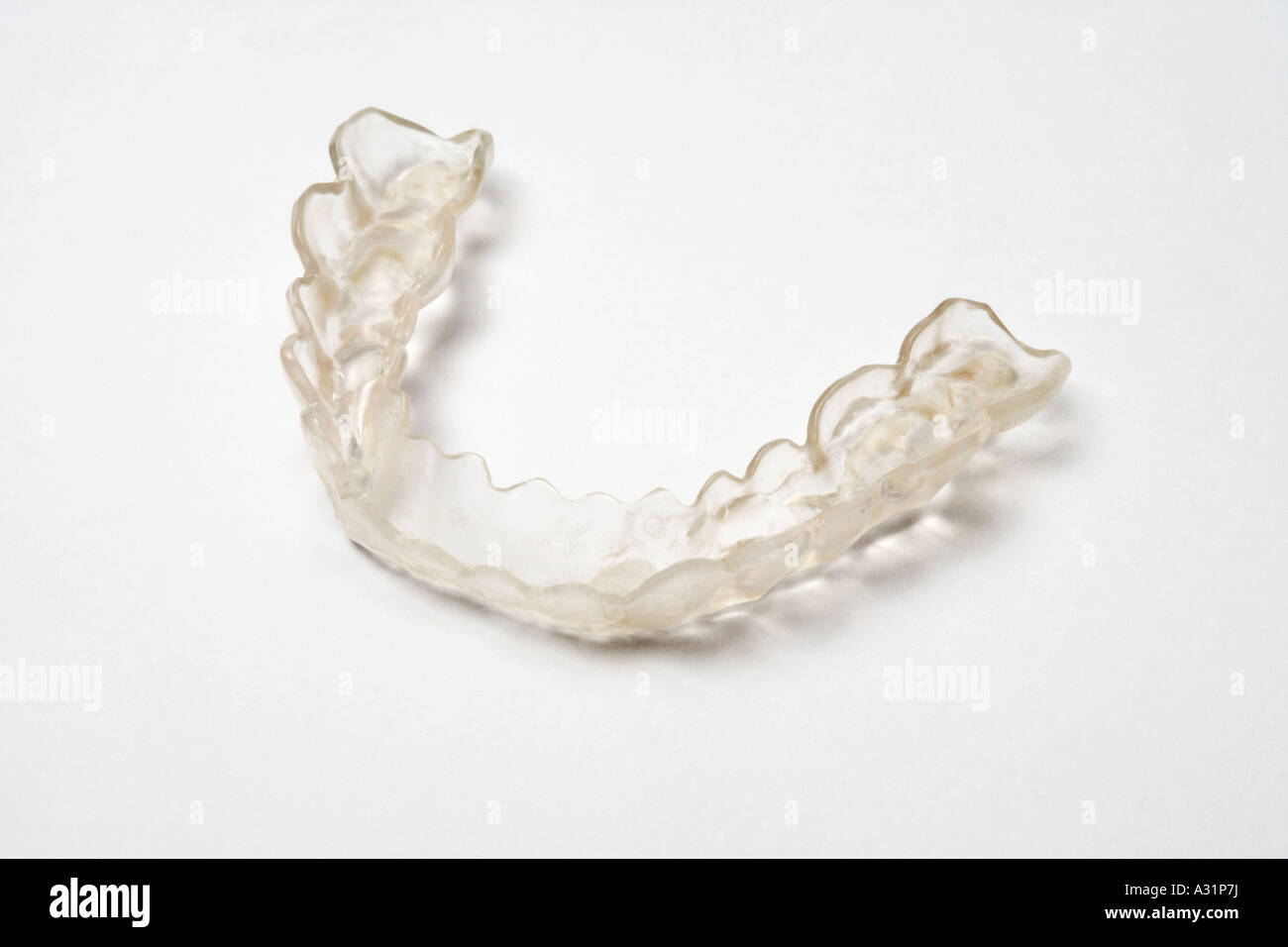 Plastic dental aligners Stock Photo - Alamy