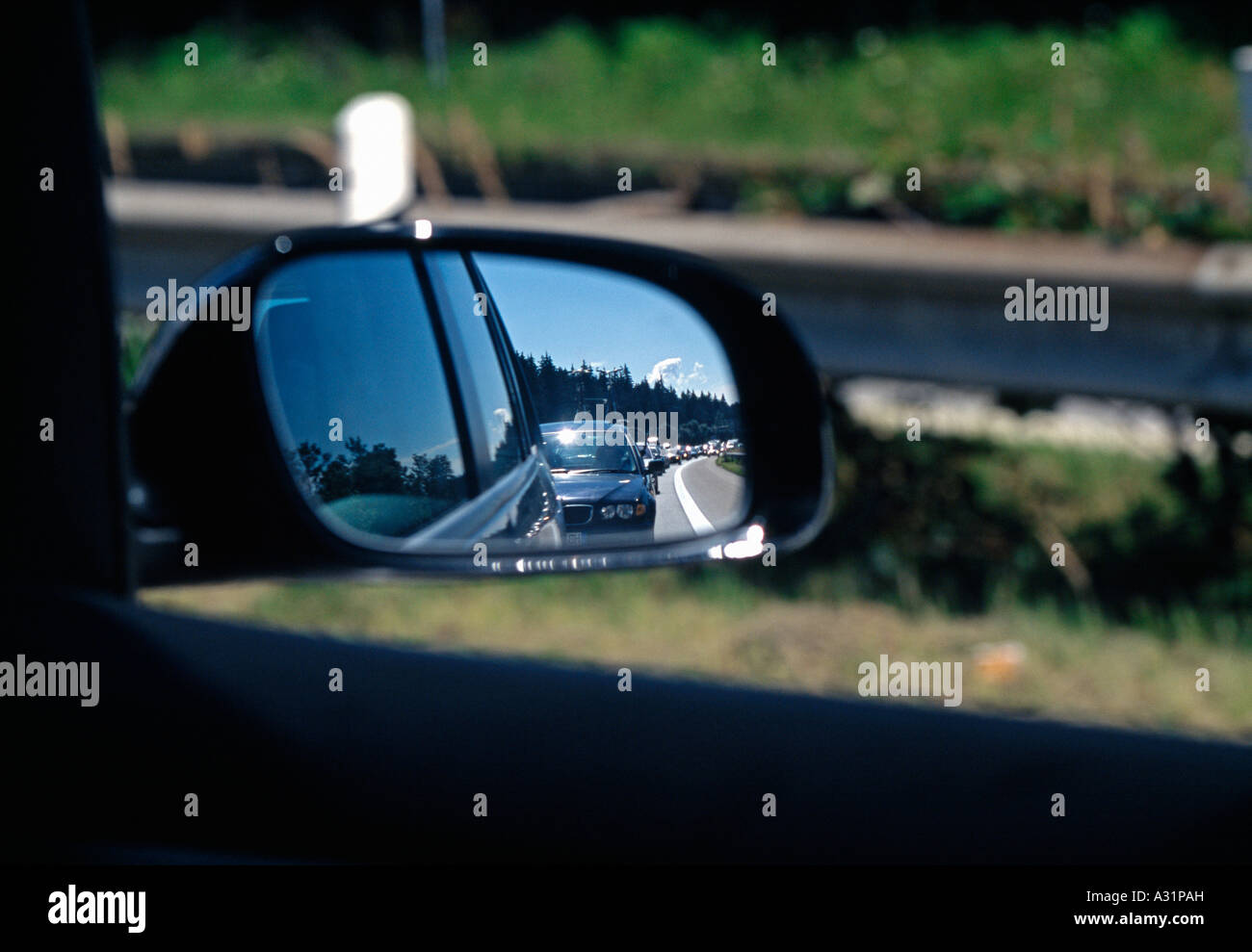 Transportation land vehicle traffic jam stationary road rush hour hi ...