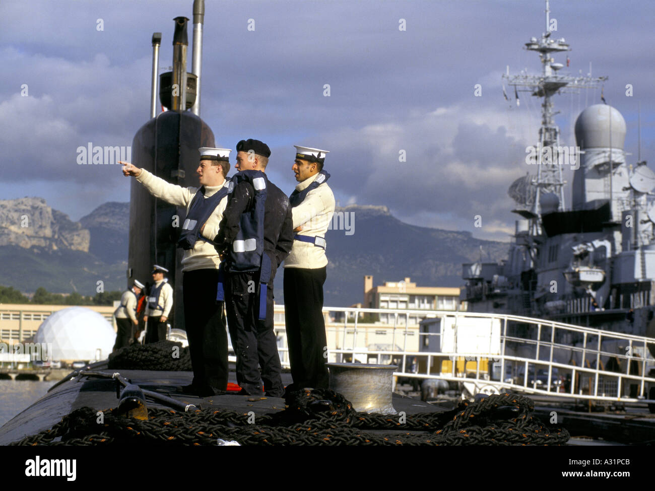 submarine tireless boarding 1995 1995 Stock Photo - Alamy
