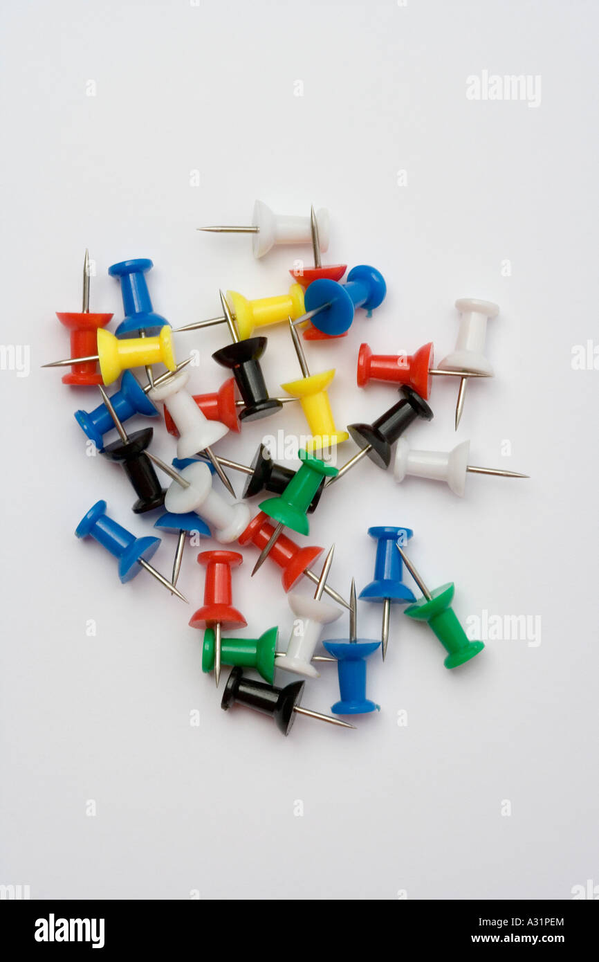 group of push pins Stock Photo - Alamy
