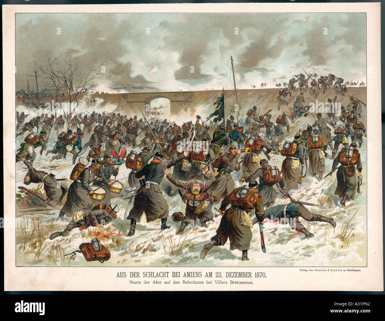 Battle Amiens 1870 Stock Photo - Alamy
