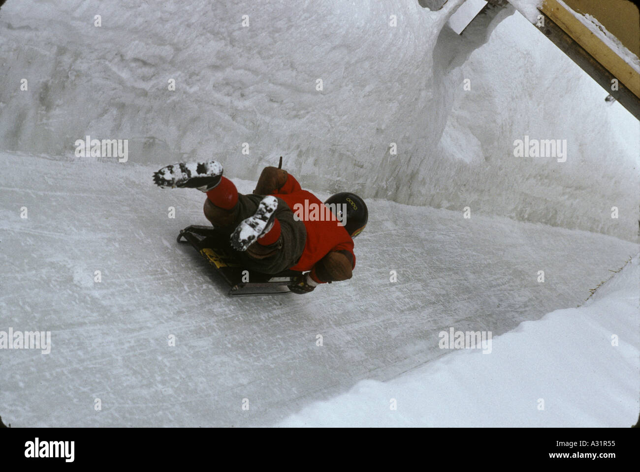 cresta run st moritz switzerland 1992 Stock Photo - Alamy