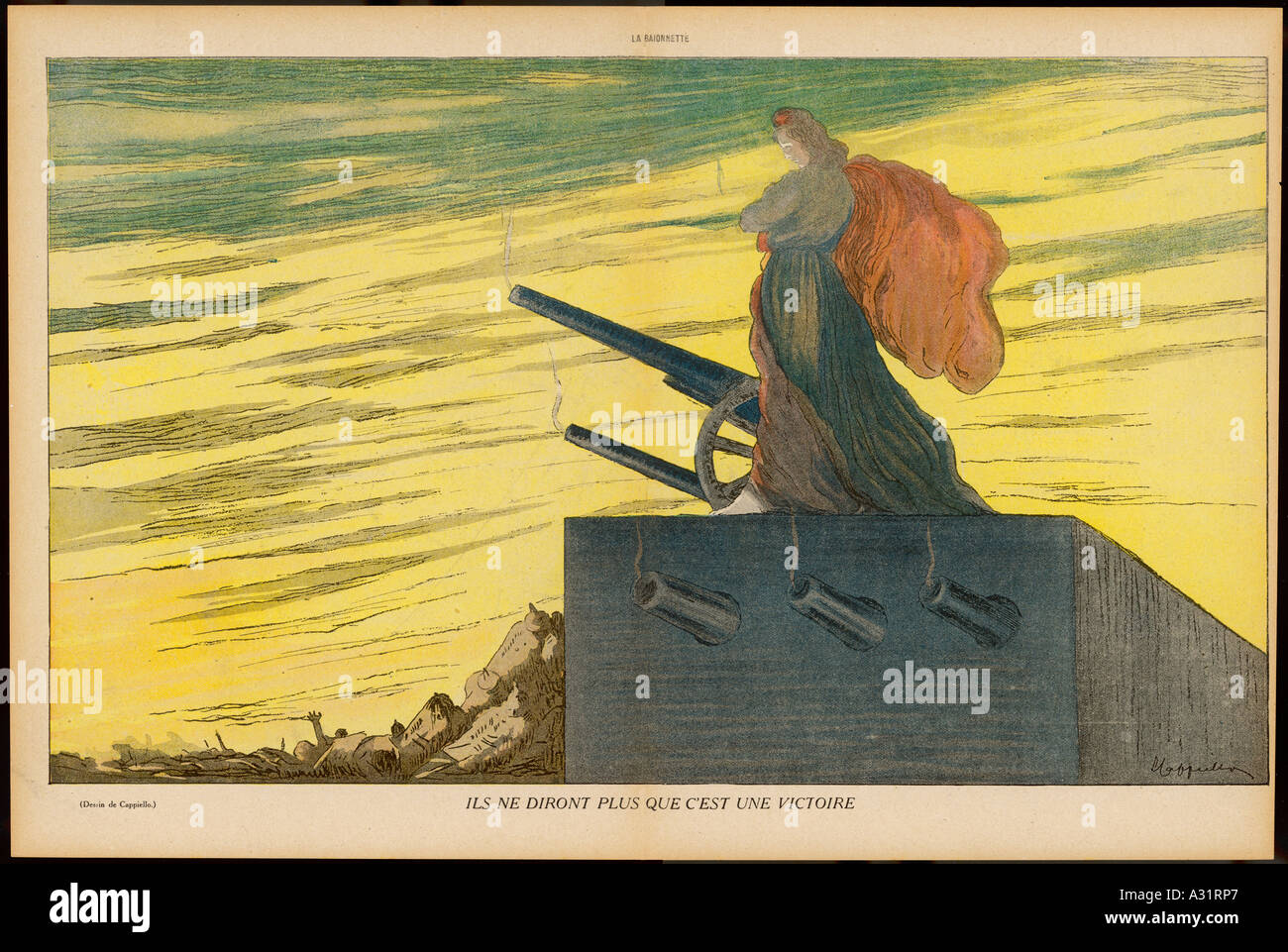 Ww1 Cartoon Verdun 1916 Stock Photo - Alamy