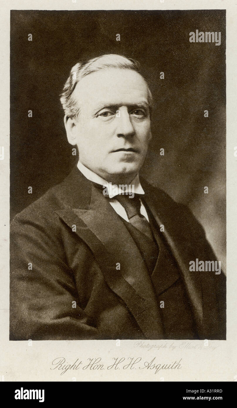 H H Asquith Elliot Fry Stock Photo - Alamy