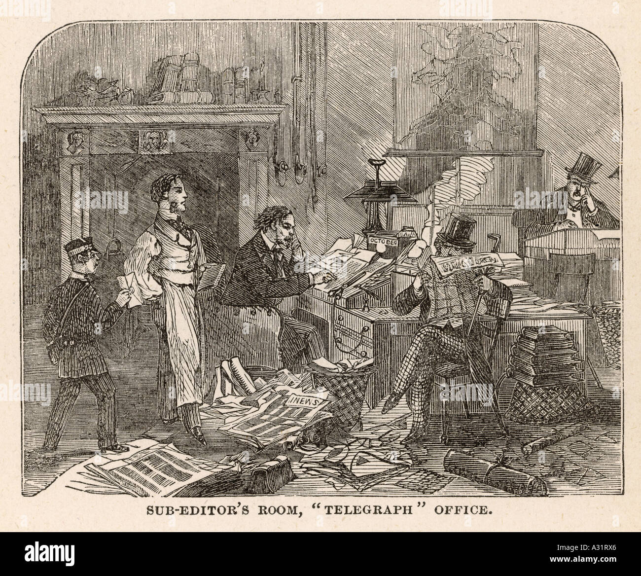 Editing Telegraph Stock Photo - Alamy