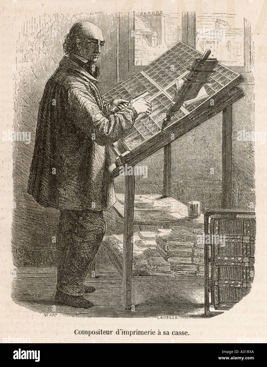 A compositor at work hi-res stock photography and images - Alamy