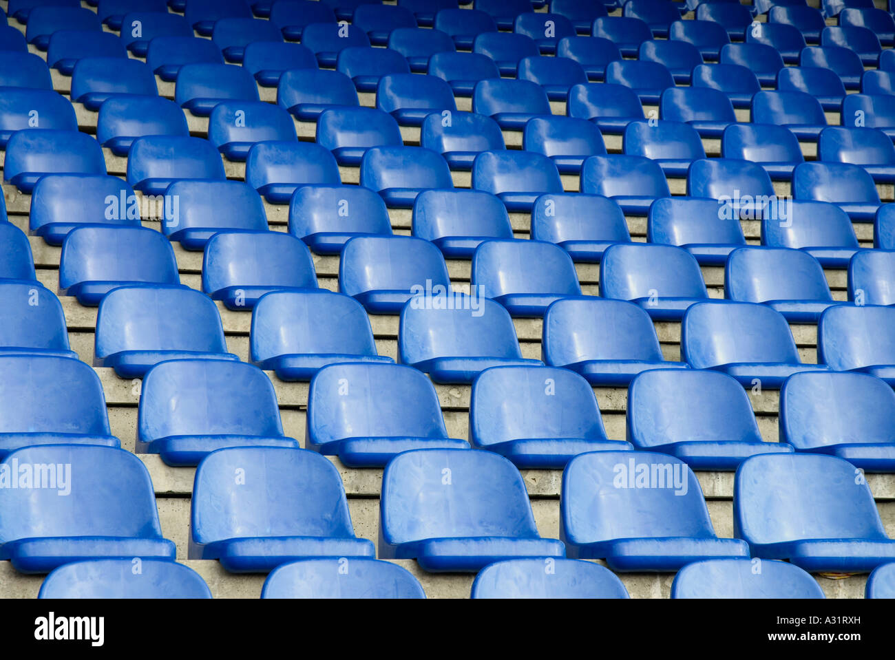 Empty seats in a sports stadium Stock Photo - Alamy