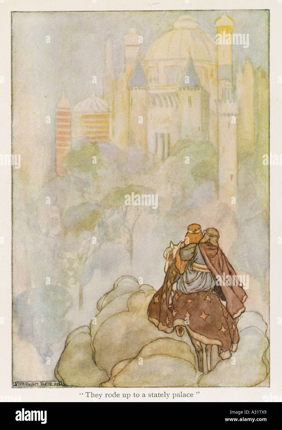 Irish Myth Oisin Niam Stock Photo - Alamy