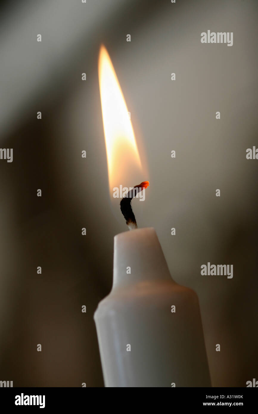 A candle burning Stock Photo - Alamy