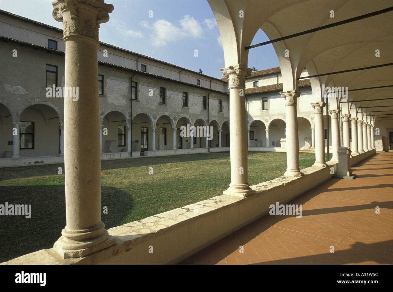 Cloister of santa giulia monastery hi-res stock photography and images ...