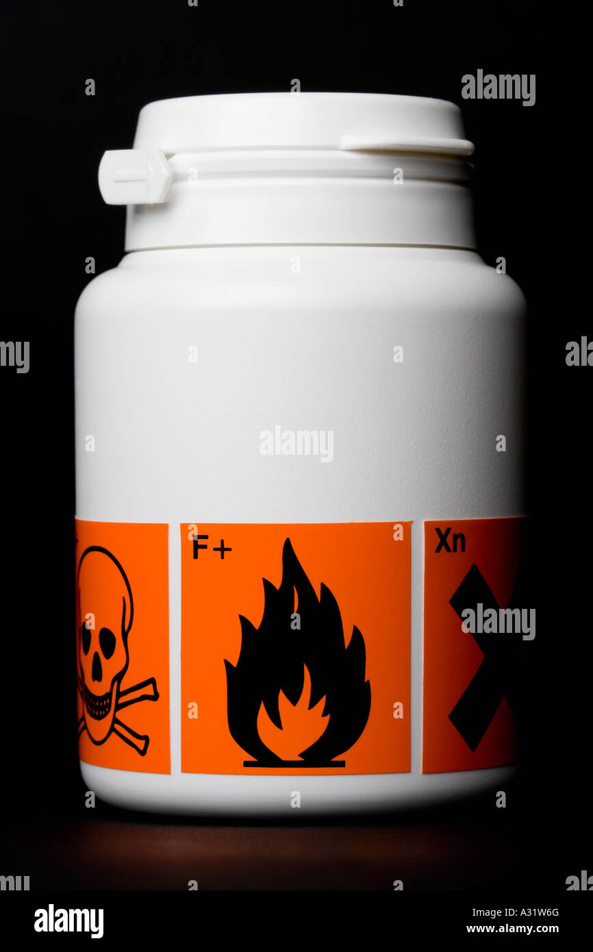 Warning labels hi-res stock photography and images - Alamy