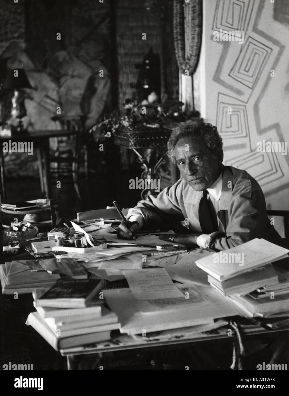 JEAN COCTEAU French artist, writer and film director 1889 to 1963 Stock ...