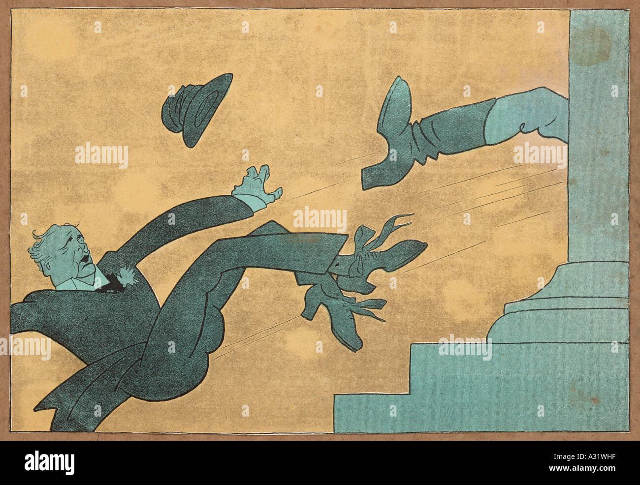 Churchill Kicked Out Stock Photo - Alamy