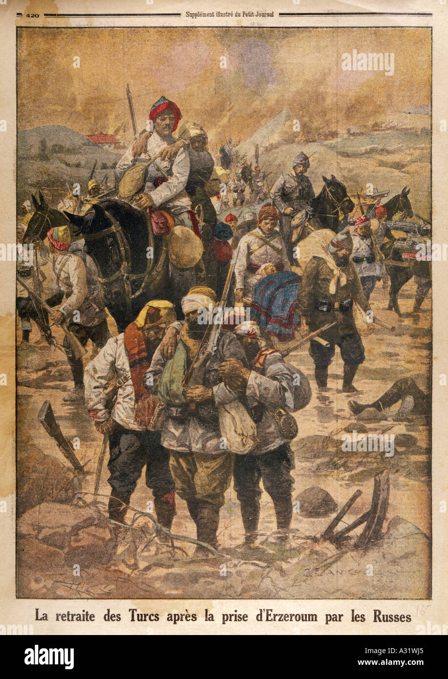 Wwi 1916 Turkish Retreat Stock Photo - Alamy