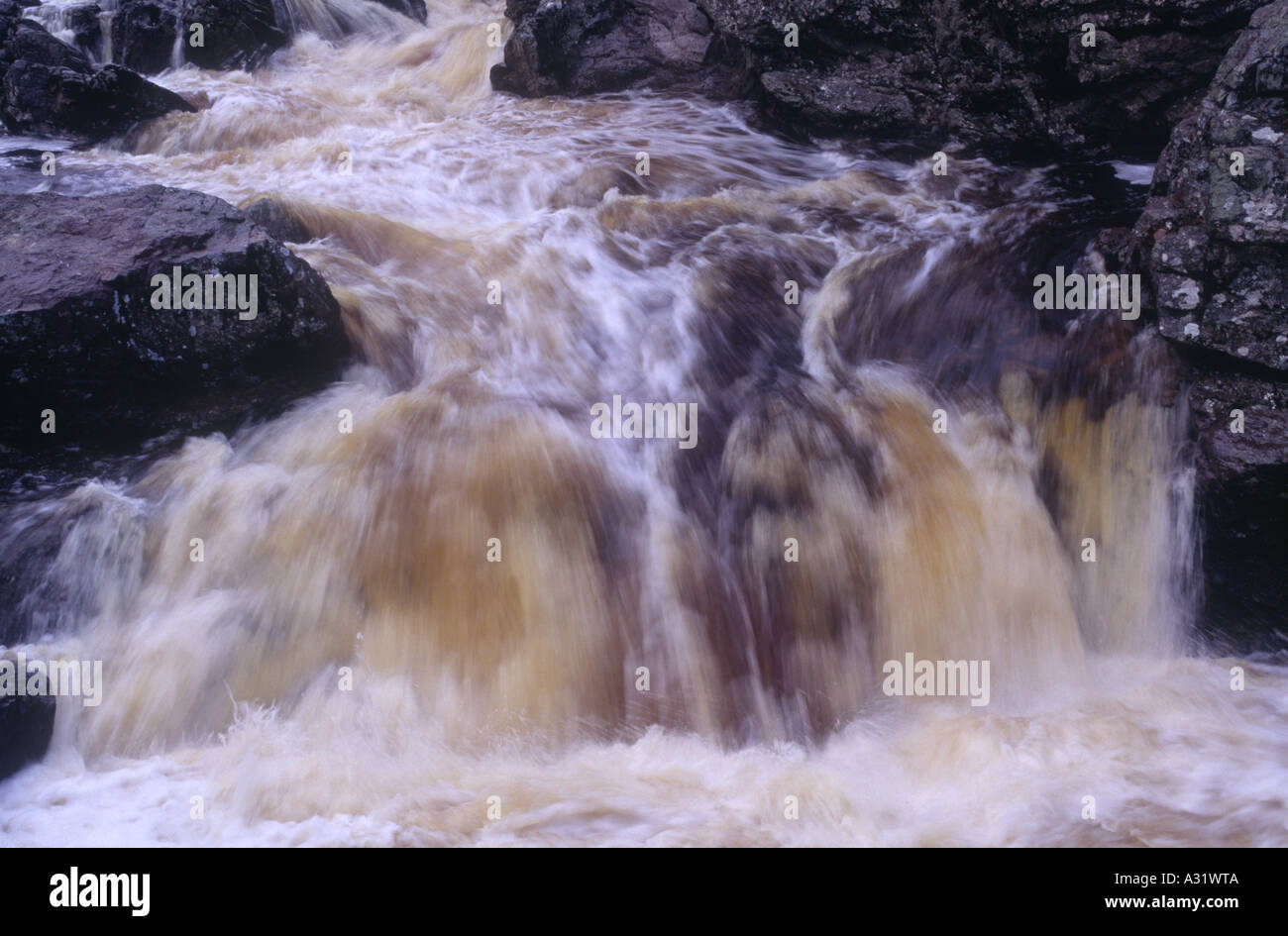 Scottish Highland Mountain Stream Stock Photo - Alamy